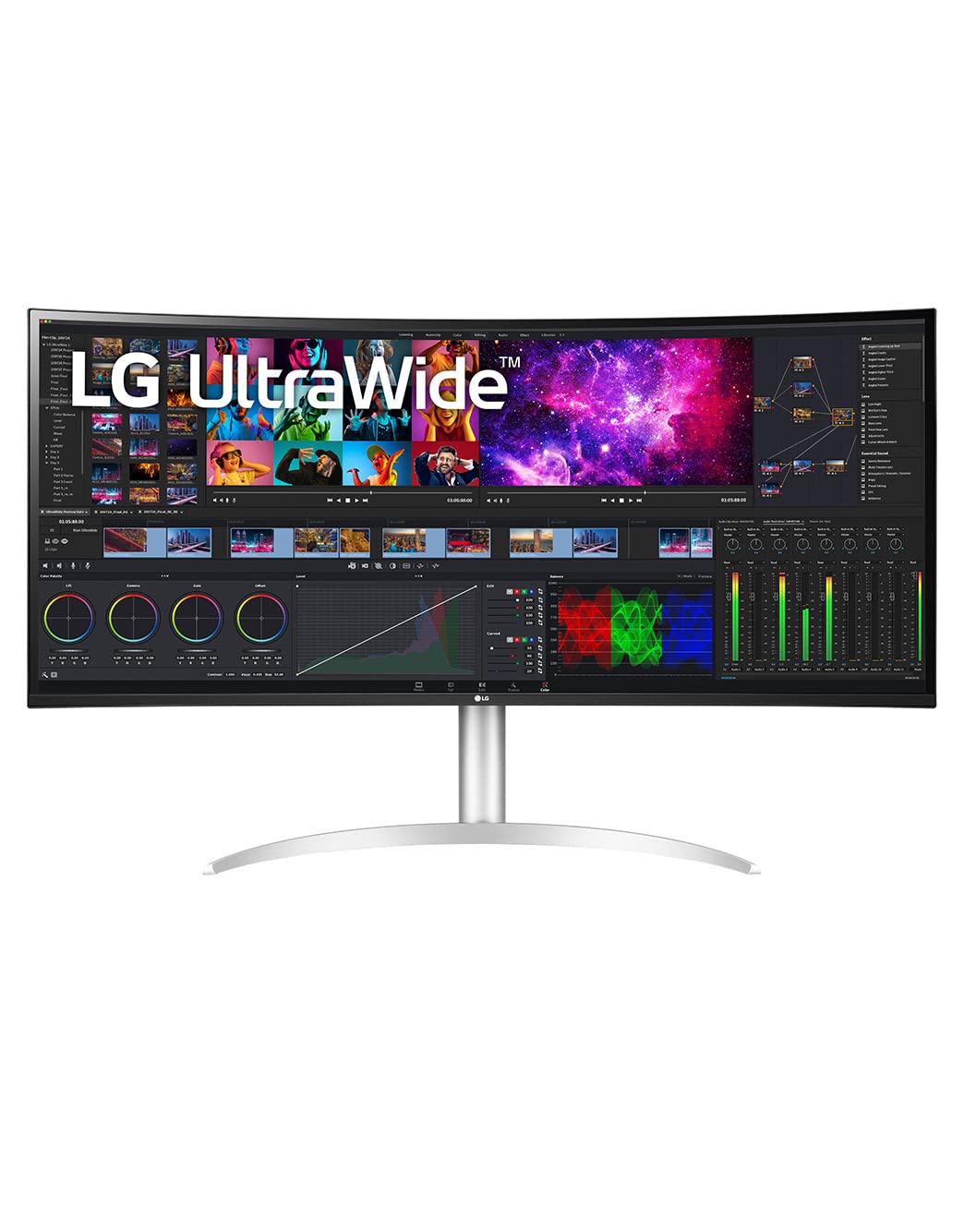LG 40WP95C-W 40â UltraWide Curved WUHD (5120 x 2160) 5K2K Nano IPS Display, DCI-P3 98% (Typ.) with HDR10