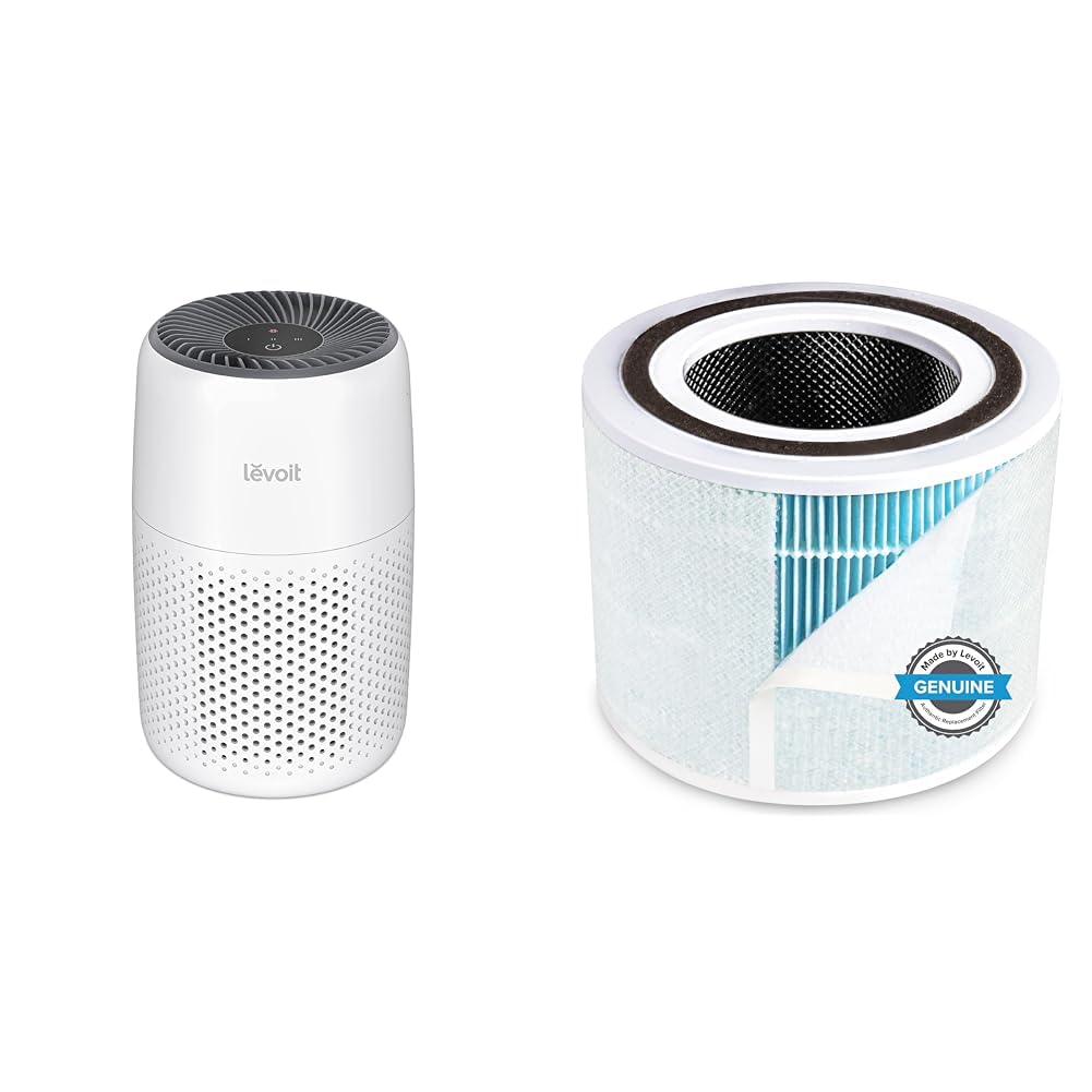 LEVOIT Air Purifiers for Bedroom Home & Core 300 Air Purifier Smoke Remover Replacement Filter, 4-in-1 Filter, Efficiency Activated Carbon, Core 300-RF-SR, 1 Pack, Blue
