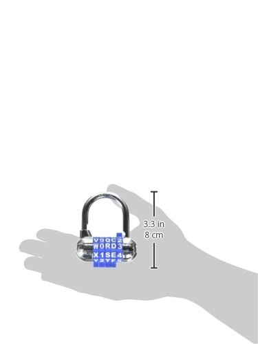 Master Lock Word Combination Lock, Set Your Own Word Combination Lock for Gym and School Lockers, Colors May Vary, 1534D