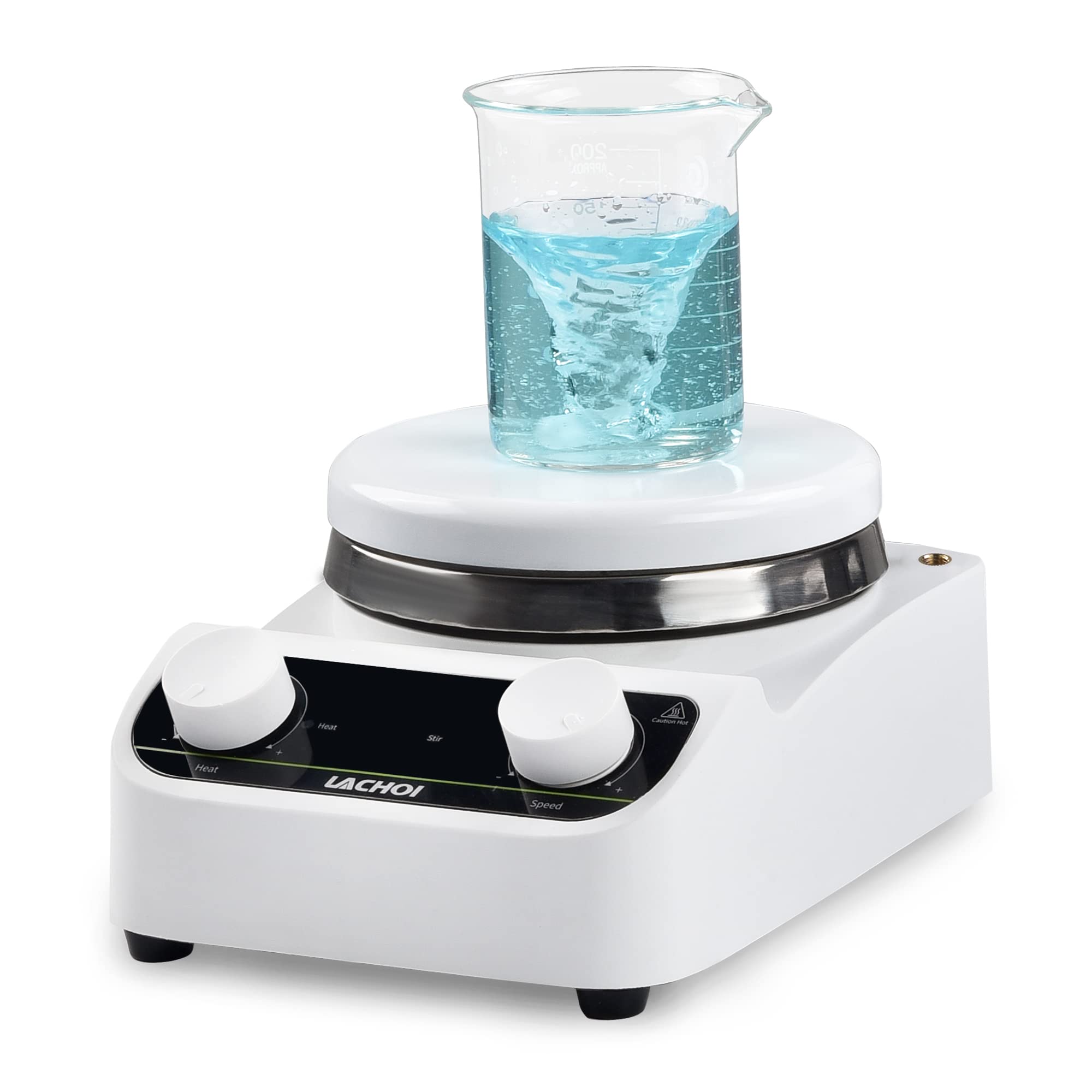LACHOI Magnetic Stirrer Hot Plate Mixer 280ā Hot Plate Magnetic Stir Plate 300-1500RPM 5000ml Stirring Capacity Magnetic Hotplate Stirrer with Stirring Bar Lab Stirrer(Heating)