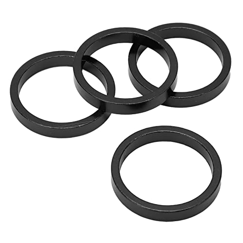 Kadimendium Bicycle Headset Spacer, Light Weight Reliable Long Lasting Bicycle Fork Washer for Road Bike 28.6mm Tube(Black)