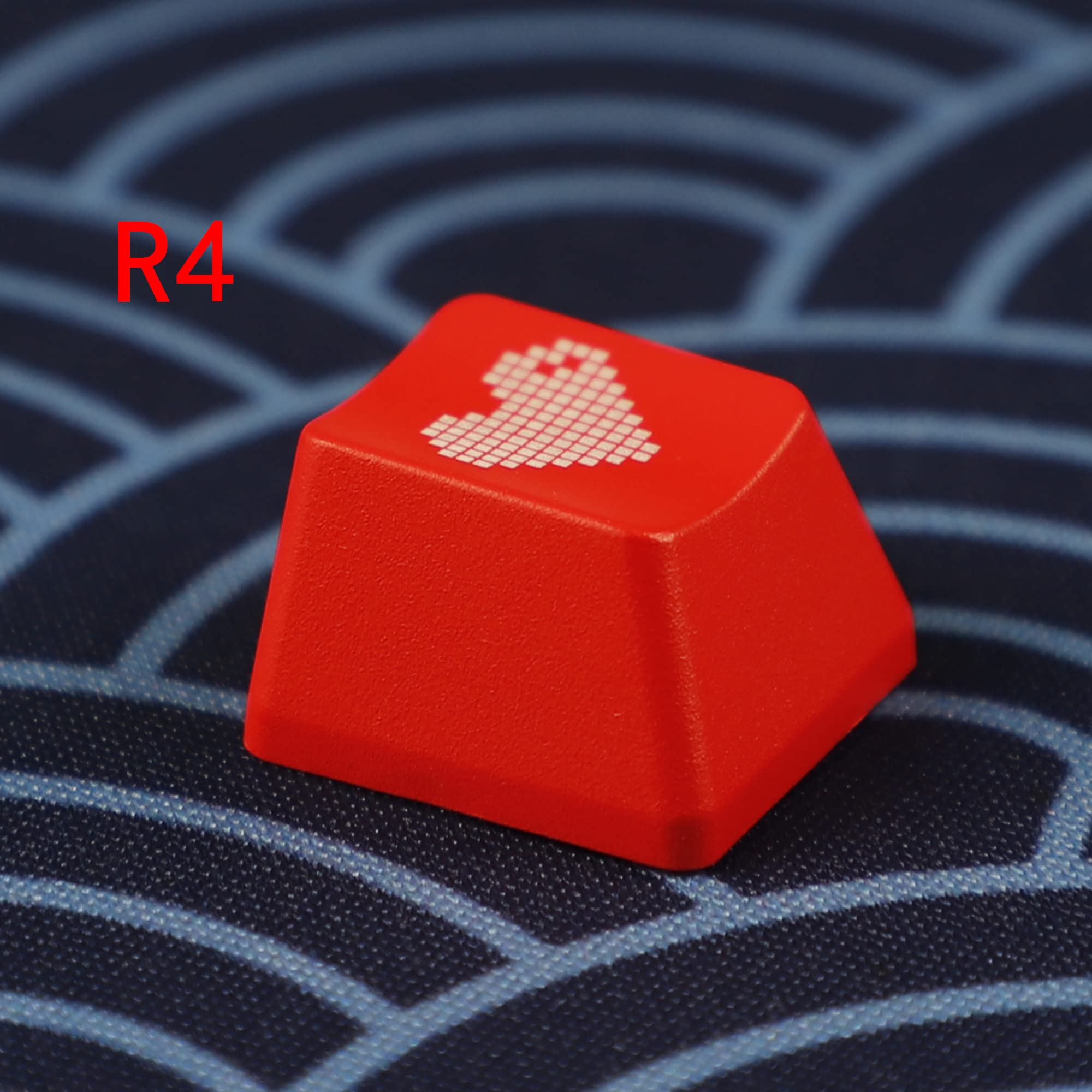 Mechkeeb Love Heart OEM Profile Keycaps 1.6mm Thickness Backlit Shine Through Keycaps Esc WASD Arrow for MX Mechanical Gaming Keyboard (Heart Red ESC 1 pcs)