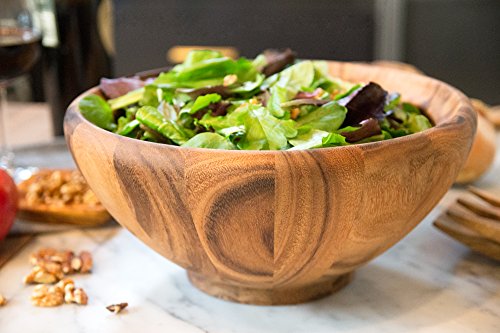 Ironwood Gourmet Salinas Extra Large Fruit and Salad Bowl, Acacia Wood