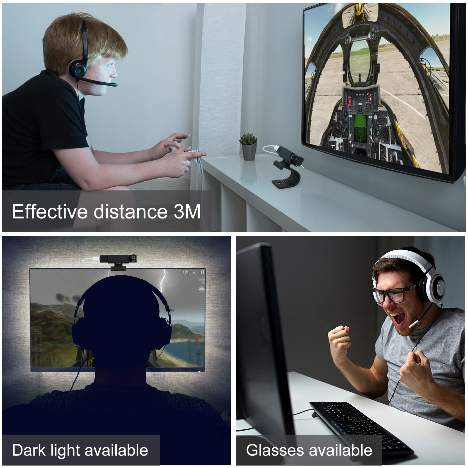 MASIMEMDRY Head Tracking System for AimxyZ, Aimxy Head Tracking for PC Gaming, Easy installation, No Calibration