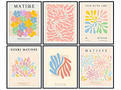Matisse Wall Art & Decor Poster Set - 8x10 Abstract Minimalist Wall Art Prints - Mid Century Modern Gifts - Aesthetic Pictures - Contemporary Art - Gallery Wall Art - Museum Poster - Henri Matisse