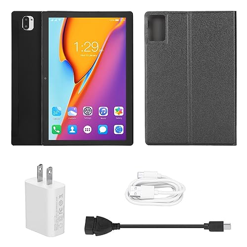 Honio Tablet PC, Gaming Tablet, 3 Card Slots, 10.1 Inch FHD for Business (US Plug)