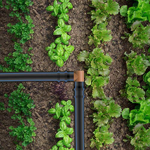 JAYEE 25 Pack Drip Irrigation Barbed Elbow Fittings (17mm) for 1/2" Drip Hose(0.600”ID) ,Sprinkler Tubing Connector for Drip System