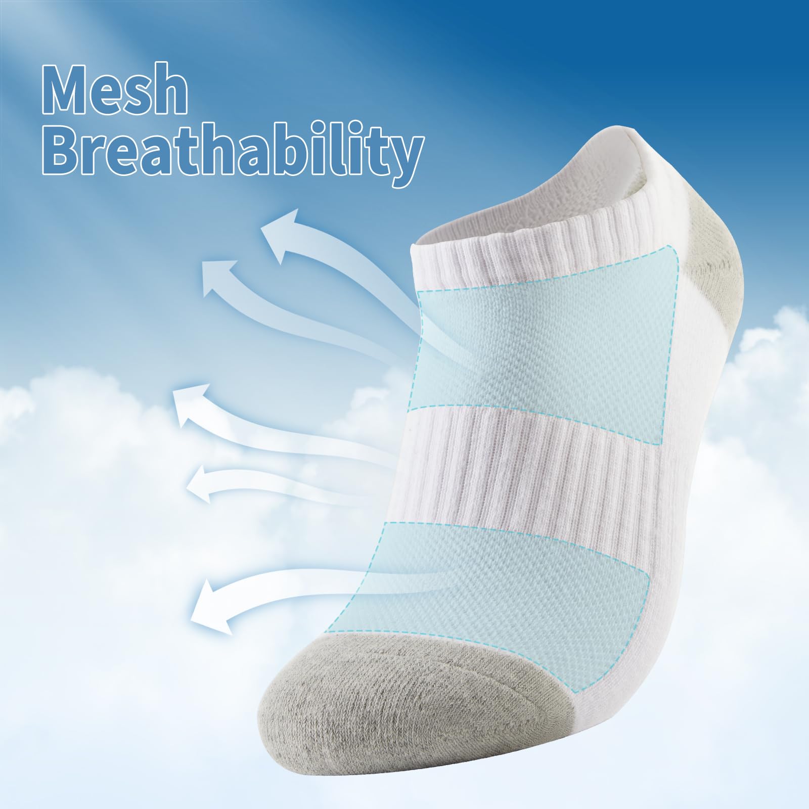 J-BOX Womens Cotton Crew Socks, Thin Soft Comfort Breathable Dress Socks, Above Ankle Crew Socks for Business, Casual.