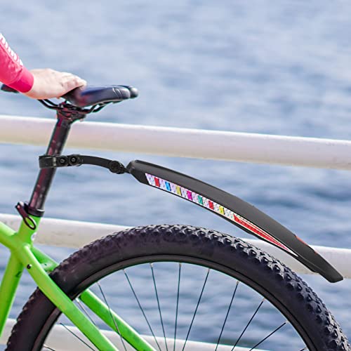 INOOMP 1 Pair Bicycle Cycling Front Rear MTB Mudguard MTB Frame Protector MTB Bike mud Guard MTB Rear Universal mud Flaps Mountain Bike Dirt Guard Plastic Gadgets Outdoor