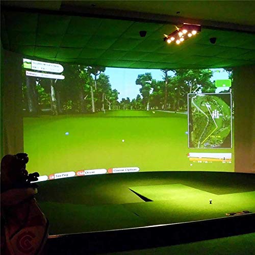 KJHD ZYZMH 300x200CM Golf Ball Simulator Impact Display Projection Screen Indoor White Cloth Material