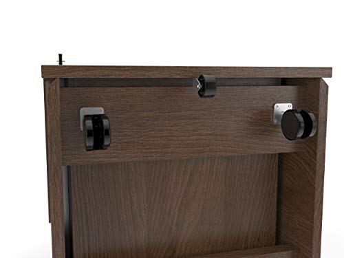 HON Basyx Commercial-Grade Mobile Wooden Pedestal, Filing Cabinet, Standard, Light Walnut