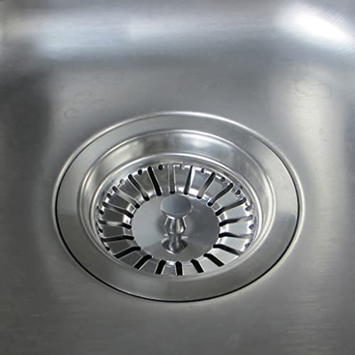 MEELYHOME Stainless Steel Sink Drain Strainer Hair Catcher Shower Drain Mesh for Bathroom Bathtub Kitchen Easy to Install, Quantity: 1