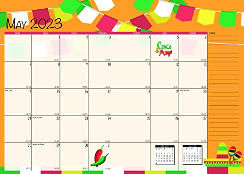 House of Doolittle Seasonal Monthly Planner, Seasonal Artwork, 10 x 7, Light Blue Cover, 12-Month (Jan to Dec): 2023