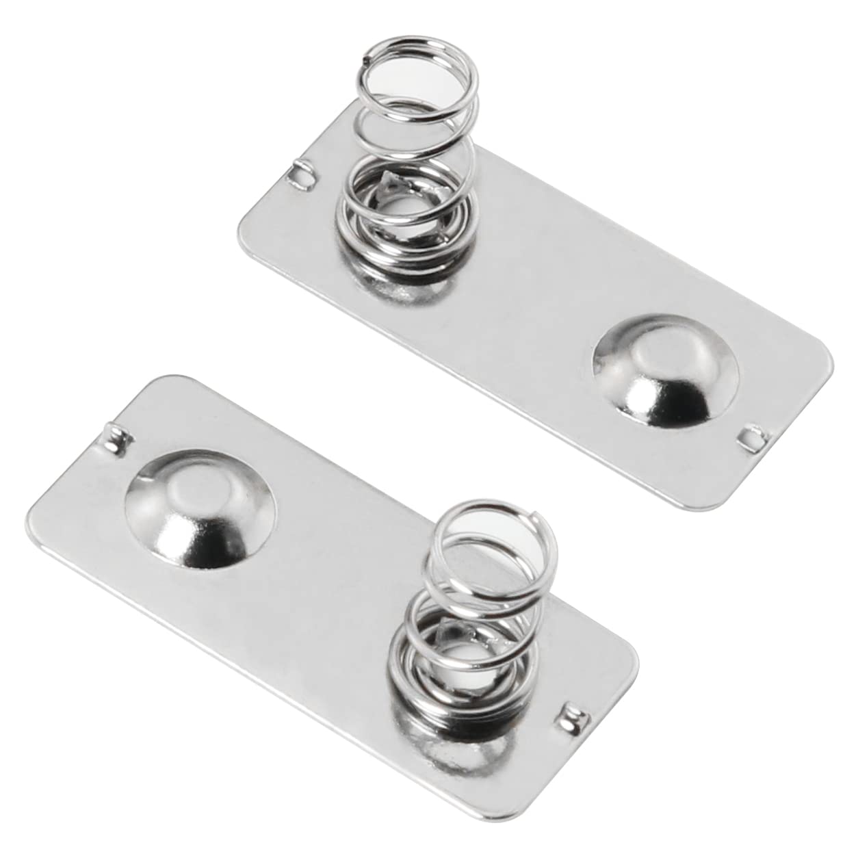 MEETOOT 40pcs AAA Battery Negative to Positive Conversion Spring Contact Nickeling Plate 21x9x0.3mm