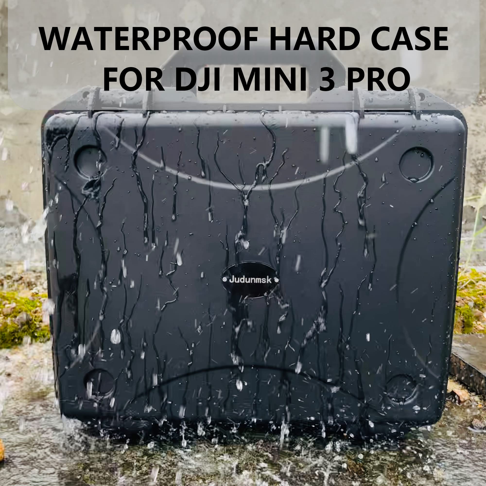 Judunmsk Hard Case for DJI Mini 3 Pro, Compact Portable Carrying Case for Mavic Mini 3 Pro, DJI Mini 3 Pro Large Capacity Case, Professional DJI Mini 3 Pro Accessories (RC)