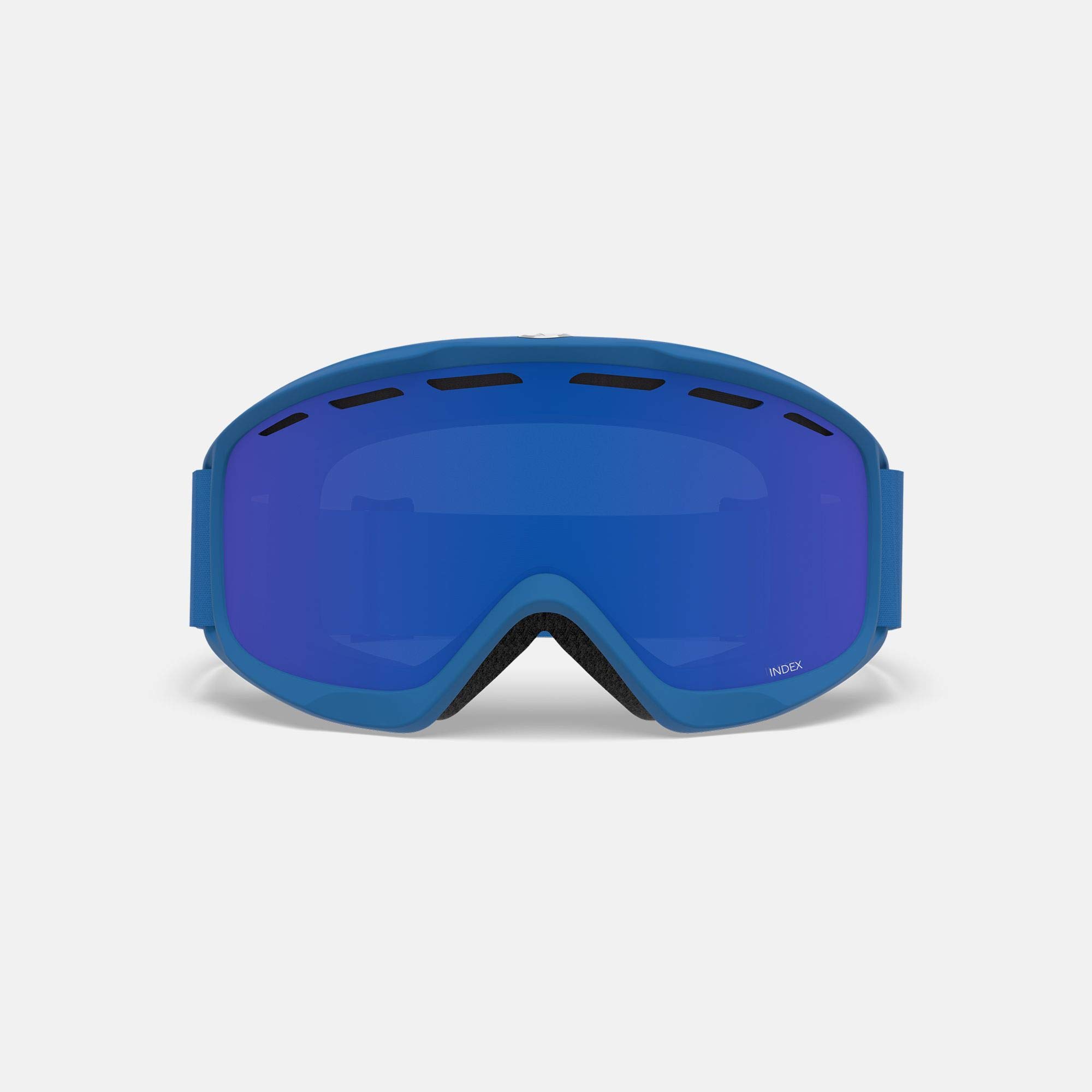 Giro Index OTG Adult Snow Goggles - Blue Wordmark Strap with Vivid Royal Lens (2021)