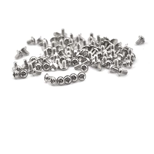 Kigauru Screw 100Pcs M3 Screw M3X5 5mm PC Case Hard Drive Precision 6/32" Hex Screws for Computer Floppy DVD ROM Motherboard 7mm