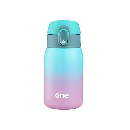 Kids Water Bottle, Double Wall Vacuum Insulated Stainless Steel Bottle for 24 hrs Cooling & 12 hrs Keep Warm, 9oz