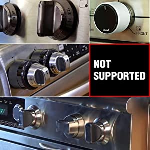 Moonybaby Stove Knob Safety Covers for Child Safety and Pet-Proofing, 5-Pack, Transparent
