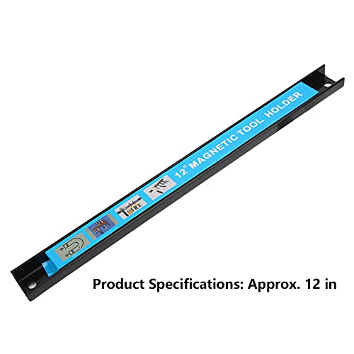 Magnetic Tools Holder, 5KG 12in Utility Rack, Magnetic Wrench Rack, Storage Strip Racks Rail Bar, for Garage Workshop Home