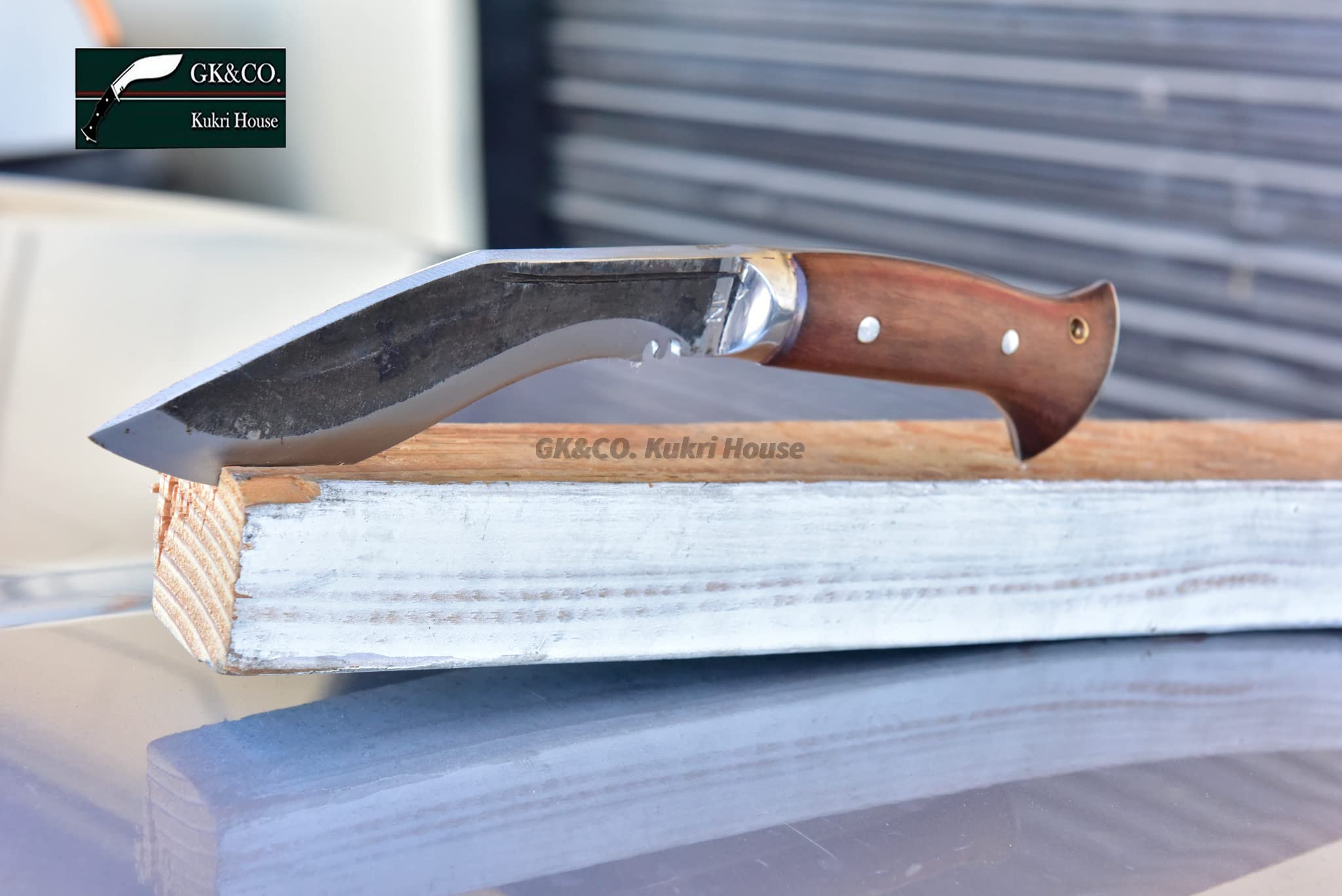 GK&CO. Kukri House Genuine Kukri/Khukuri- 5" Black (Rust Free) Blade Panawal Khukuri- Handmade Factory in Nepal.