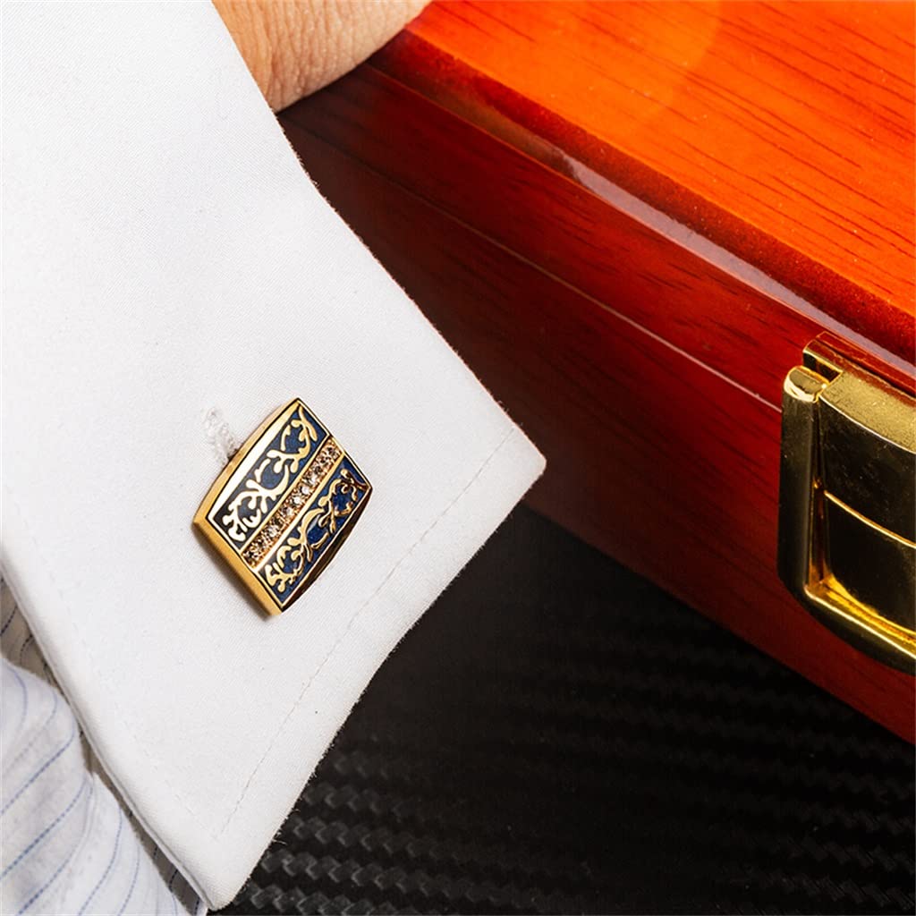 Jewelry Shirt Cufflinks Men Gift Cufflinks Button Design Guest Clothing Cuff Ornaments (Color : A, Size : 19 * 15mm) (A 19 * 15mm)