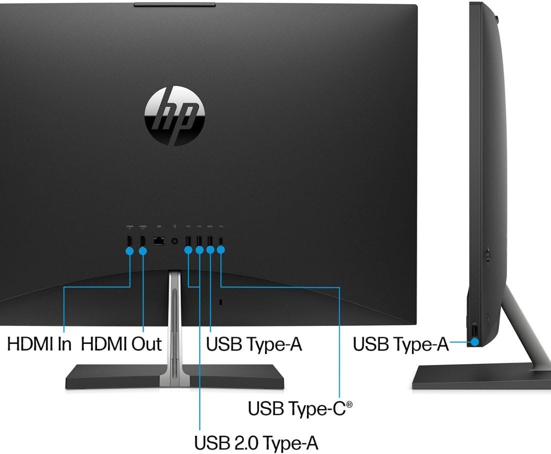 HP Pavilion 27 Touch Desktop 2TB SSD 64GB RAM (Intel 13th gen i7 Processor with 16 cores and Turbo to 4.90GHz, 64 GB RAM, 2 TB SSD, 27-inch FullHD Touchscreen, Win 11) PC Computer All-in-One
