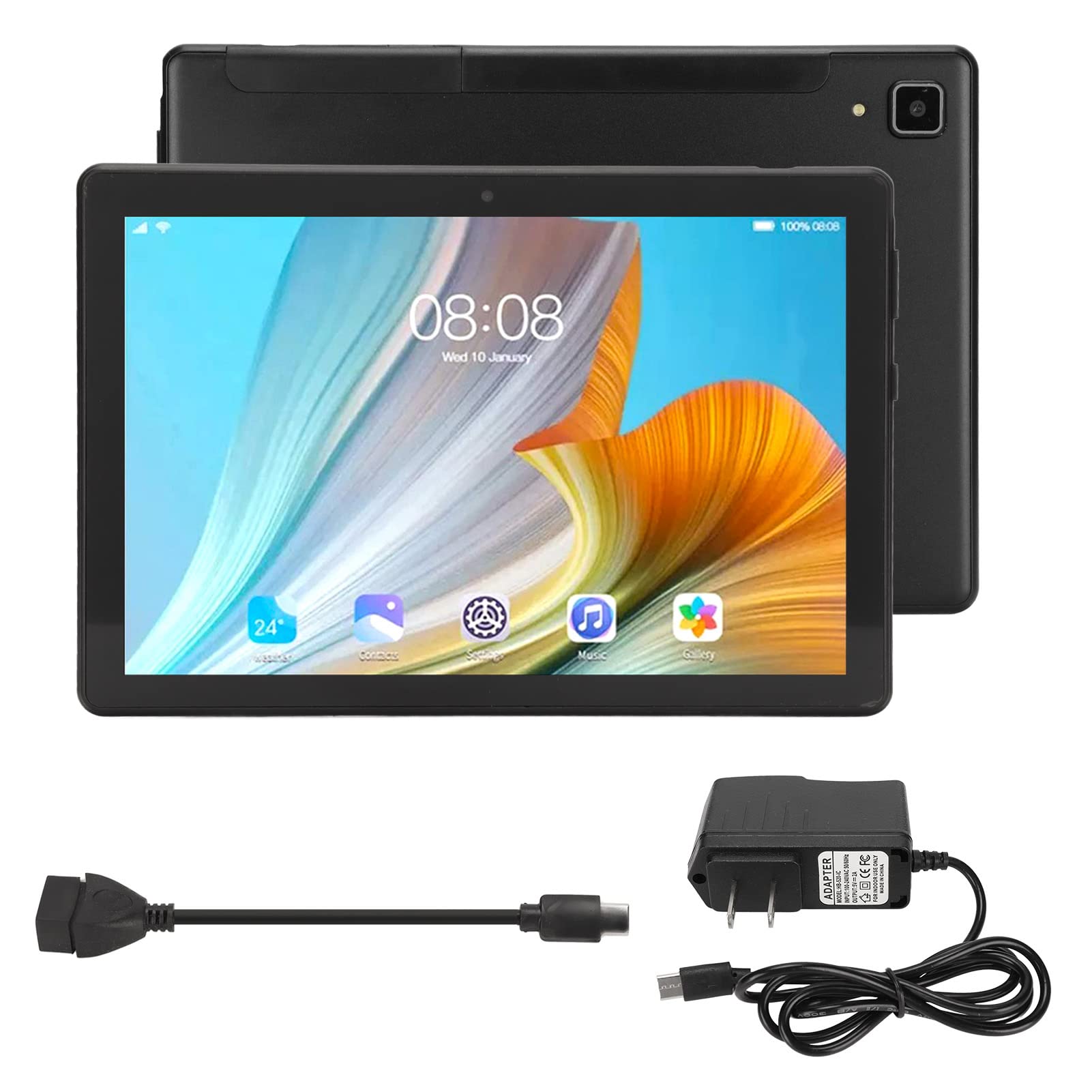 LBEC Tablet 8.1 Inch 6000mAh 4GB 64GB Black HD Tablet 1920x1200 for 12 Games (U.S. regulations)