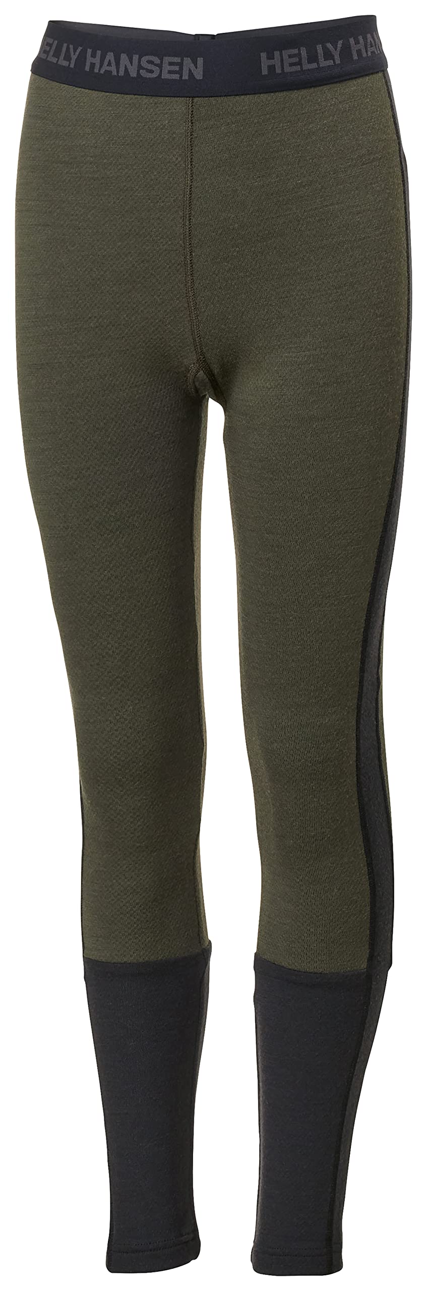 Helly-Hansen Junior Unisex LIFA Merino Midweight Baselayer Set, 432 Utility Green, 14
