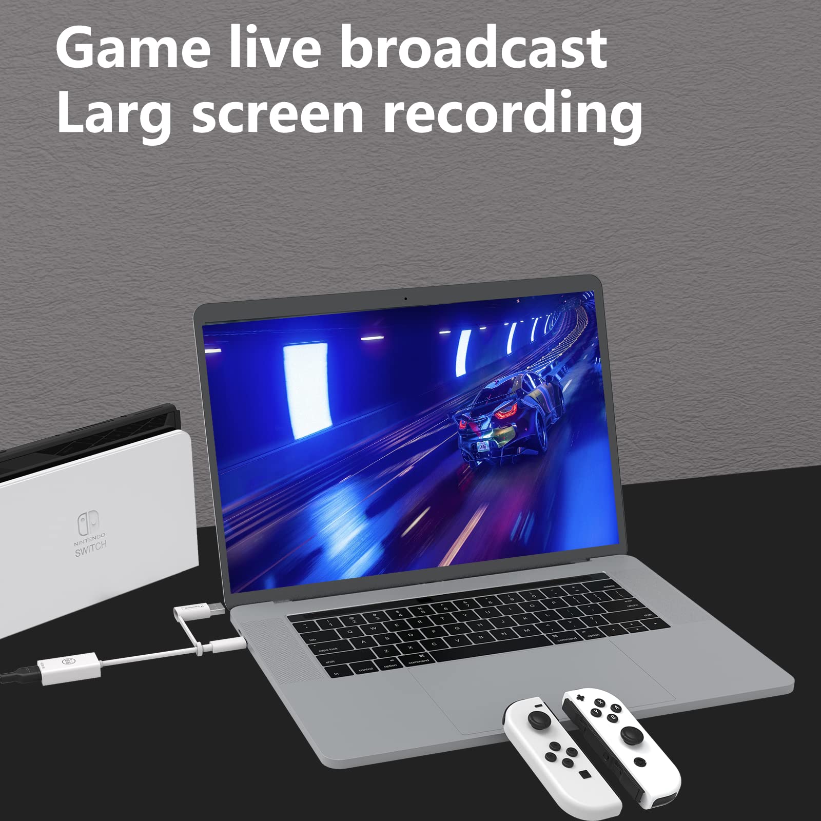 IINE Screen Recorder HDMI Video Capture Card Compatible for Nintendo Switch Oled/PS5/Xbox/Smart Phone 4K HD Video Converter for Live Streaming