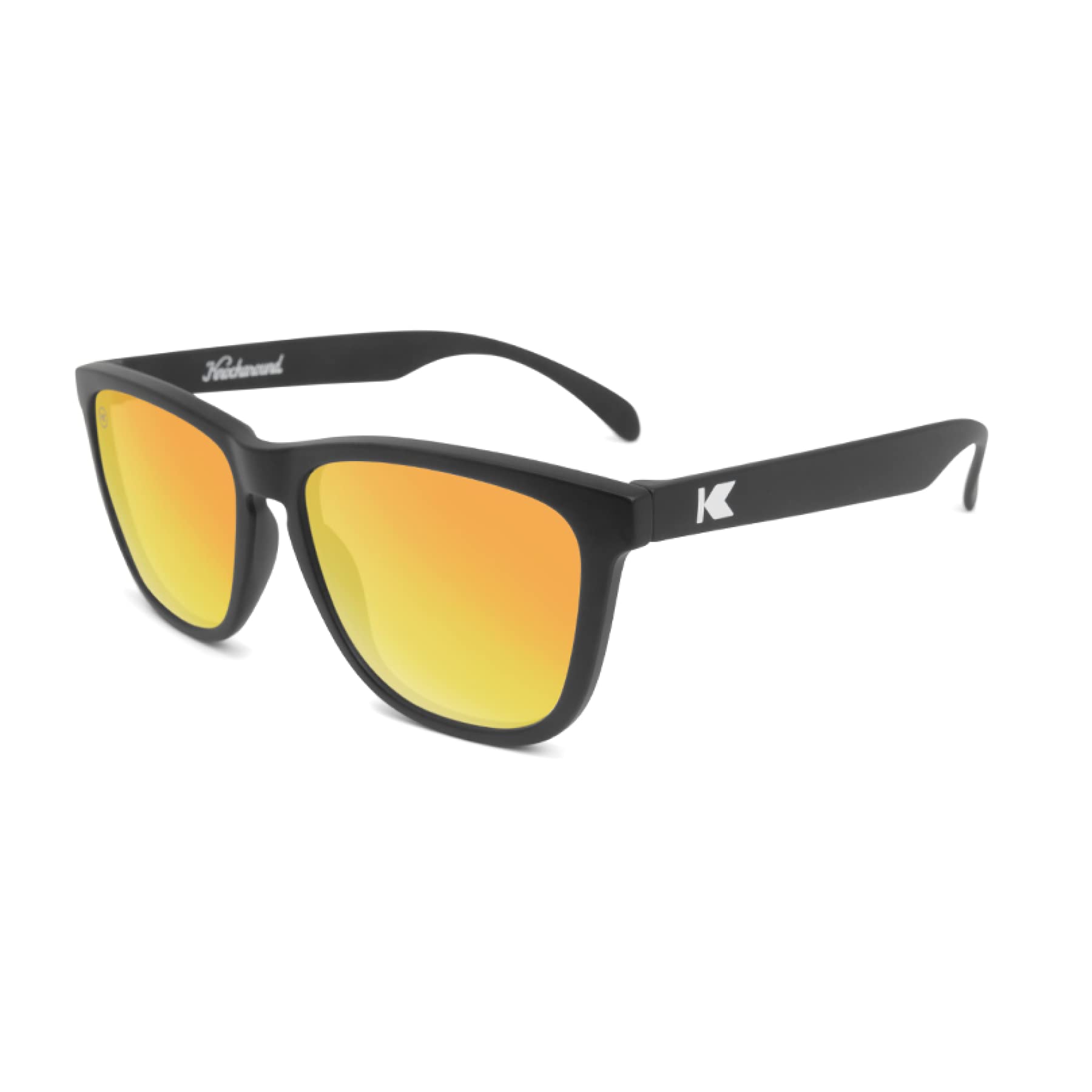 Knockaround Classics Polarized Sunglasses for Men & Women - Impact Resistant Lenses & Full UV400 Protection, Black On Black Frames/Black Lenses