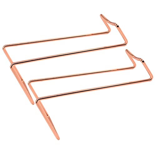 Ipetboom 2pcs Wine Stand Wine Bottle Rack Stand Storage Wine Display Rack Stylish Wine Bottle Organizer Desktop Stand Wine Bottle Display Holder Iron Wire Rack 3l