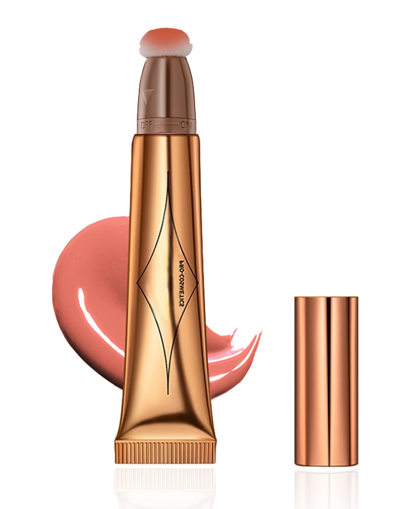 Liquid Bronzer Contour Beauty Wand, Face Concealer Pen with Soft Cushion Applicator, Smooth Cream Matte Finish Liquid Contour Stick, Blendable Long Lasting Waterproof Body Face Contouring Makeup-01