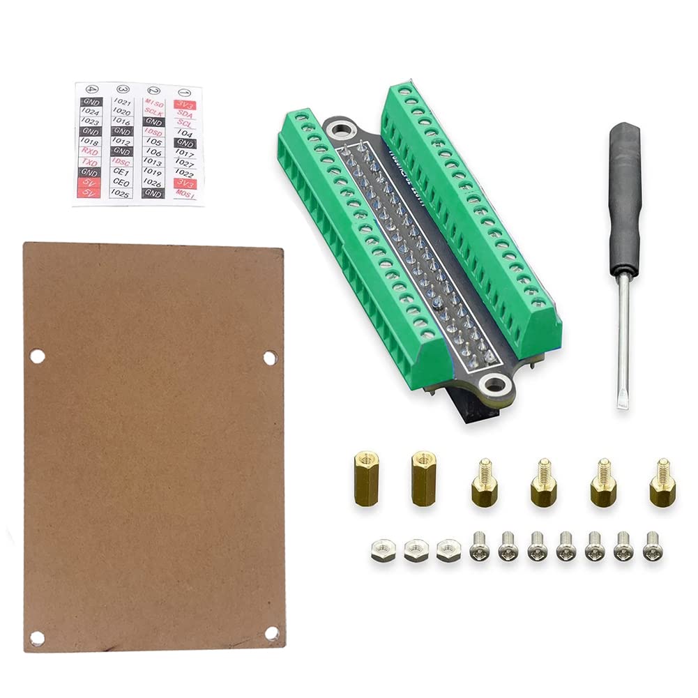 Jienk RPi GPIO Solderless Terminal Block Breakout Board Module Expansion Board for Raspberry Pi