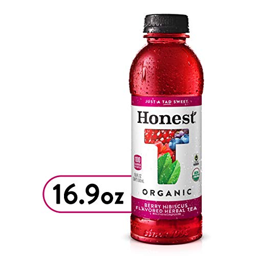 Honest tea Organic Fair Trade Berry Hibiscus Flavored Herbal Tea, 16.9 fl Oz (Pack of 12)