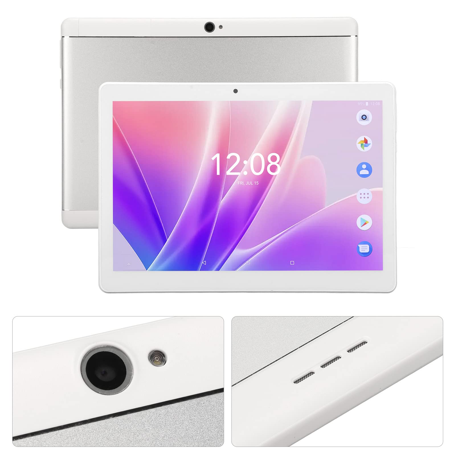 LBEC HD Tablet, 3 Card Slot Design 10.1 Inch Dual SIM Dual Standby Tablet for Entertainment (US Plug)