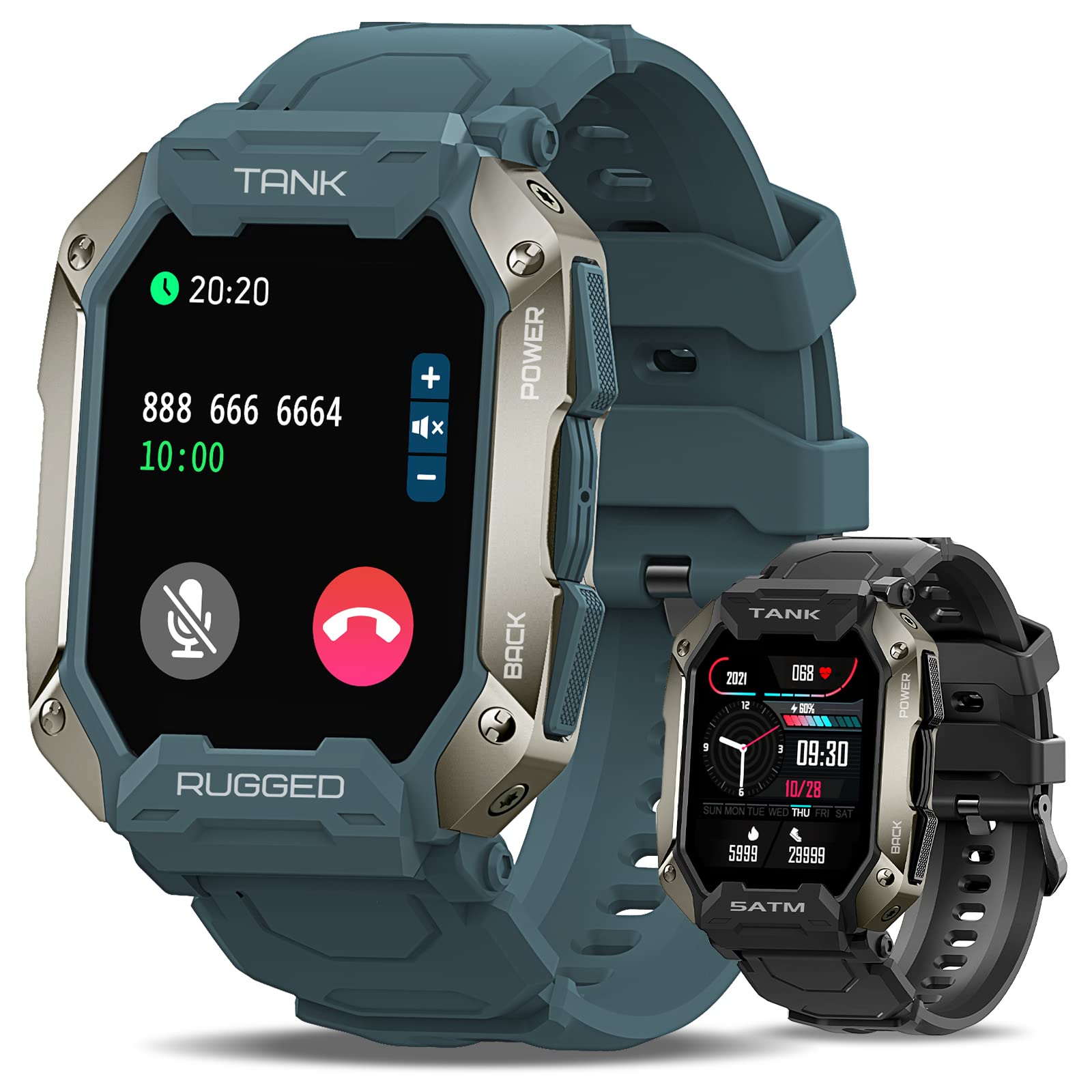 KOSPET Tank M1 with Tank M1 Pro Bluetooth Dial/Answer Call Speaker-Blue