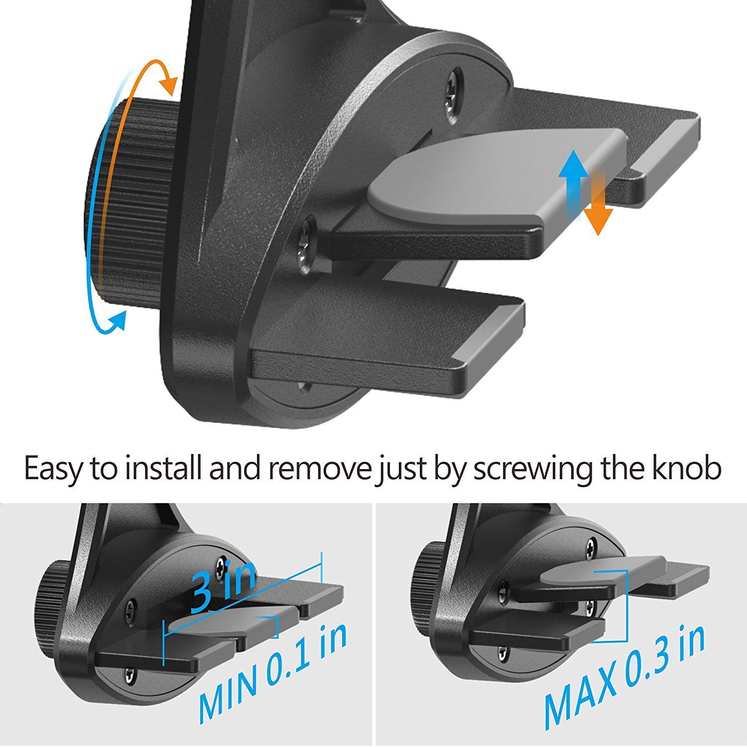 JCWINY CD Slot Car Grips Phone Holder for Collapsible Socket Grip, CD Car Mount Phone Holder for Pop Grip Stand Compatible with iPhone 14 12 13 11 Pro Max XR Xs X 8 7 Plus Galaxy Note10 9 S10