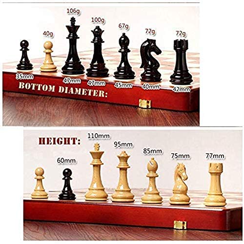 International Chess High-Grade Plastic Chess Set International Chess Game Gift Folding Wooden
