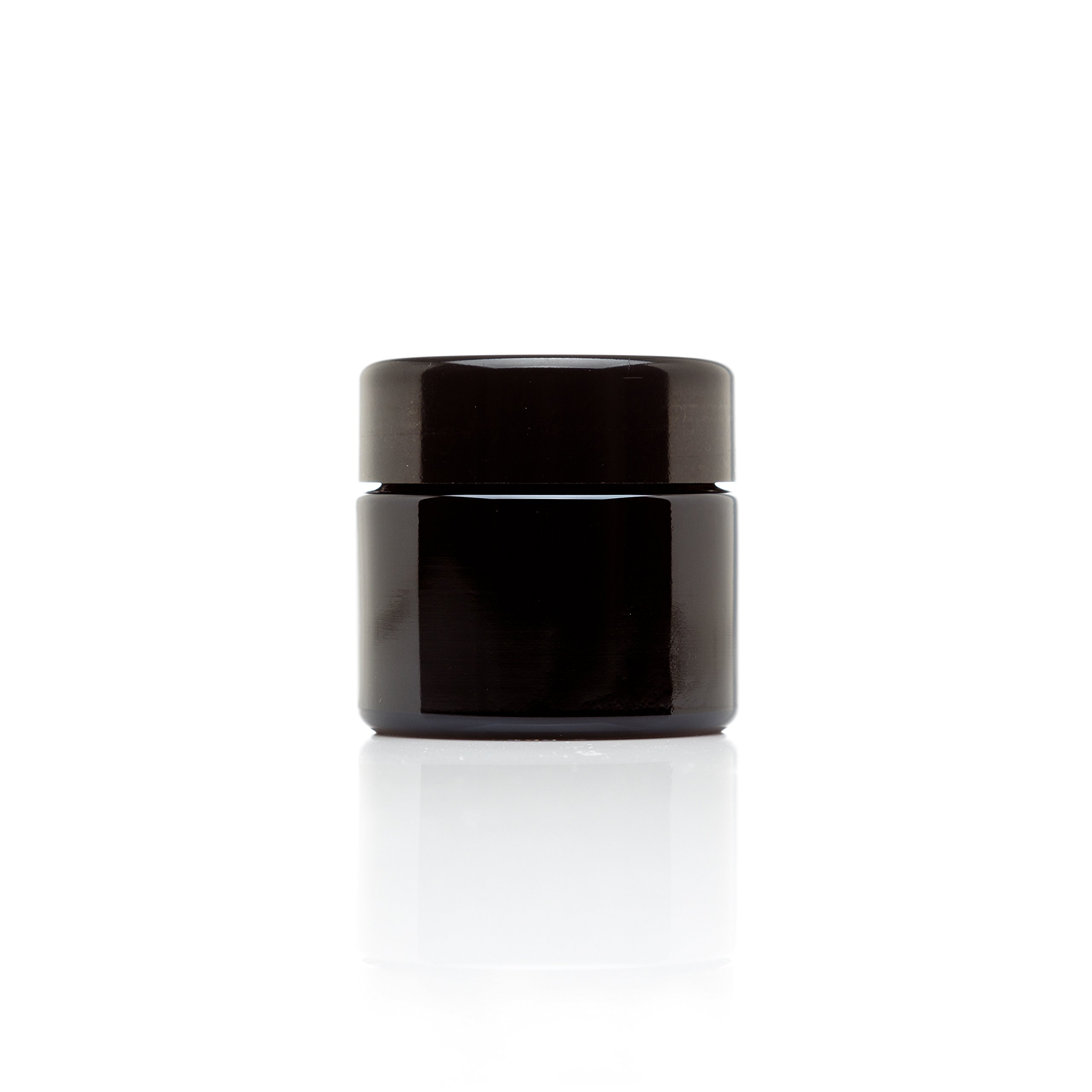 Infinity Jars 30 Ml (1 fl oz) Pocket Size Black Ultraviolet Glass Screwtop Jar 3-Pack