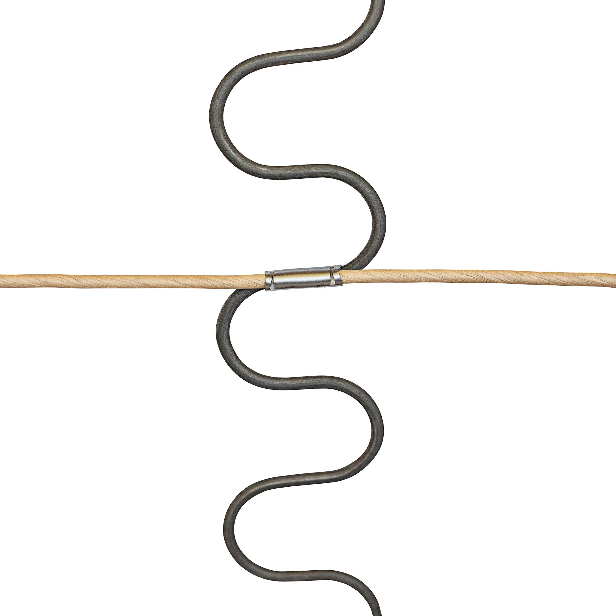 House2Home Upholstery Stay Wire for Sofa Furniture Springs, 40ft with 80 Clips, 16 Gauge Paper Wrapped Wire, Includes Instructions