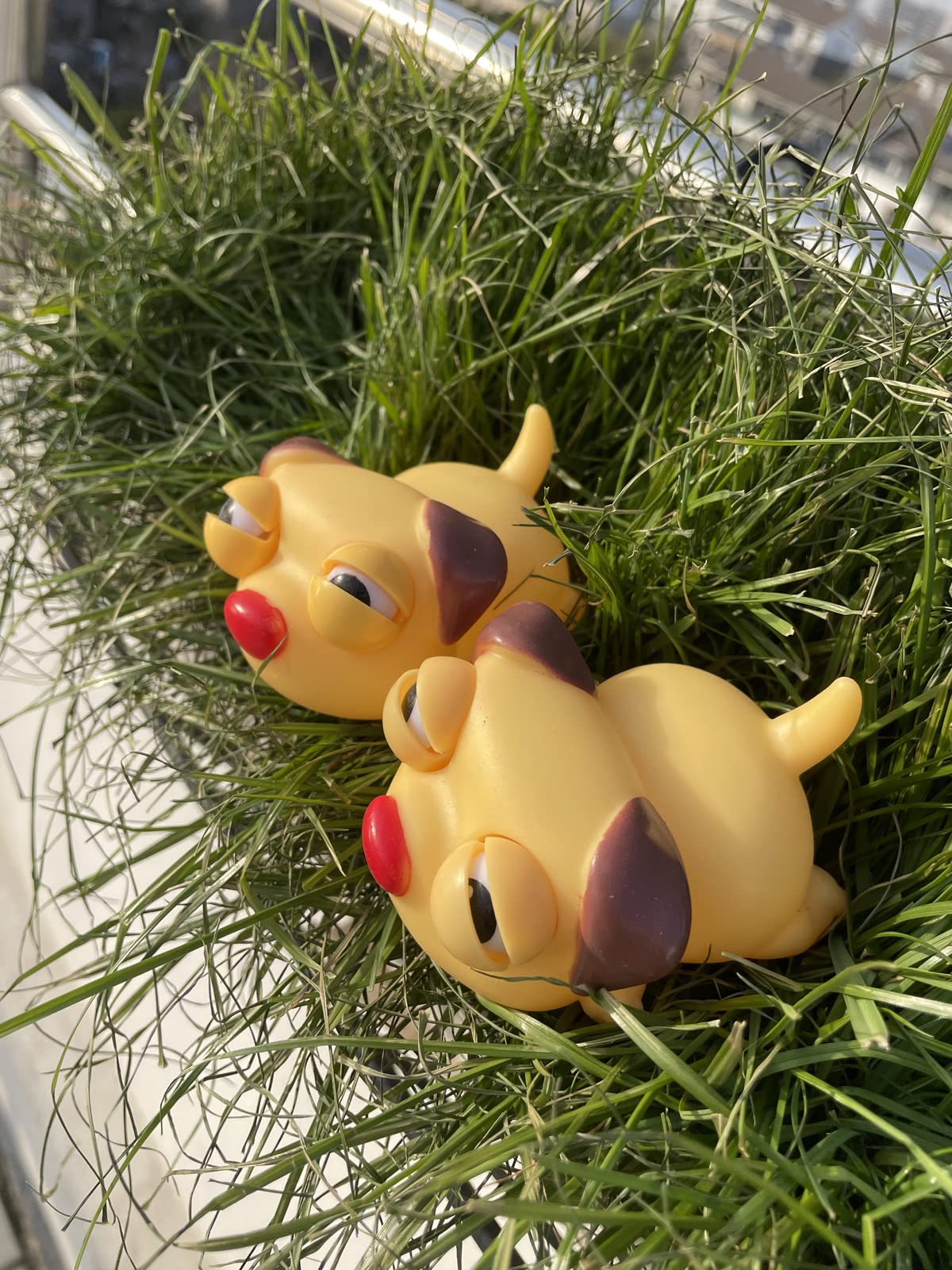 LBKKC Funny Grass Worm Pinch Toy, 4Pcs Eye Bouncing Popping Worm Stress Relief Toy, Novelty Stress Relief Squeeze Toys
