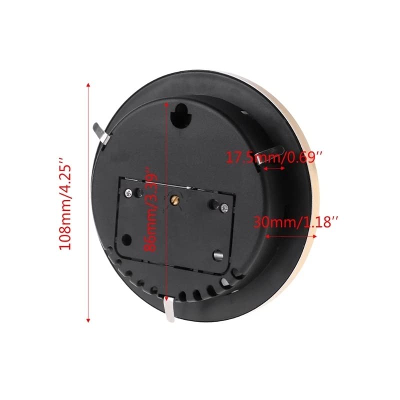 LNYHLXS 108mm Wall Mounted Barometer Perspective Round Dial Air Weather Station mmHg/hPa