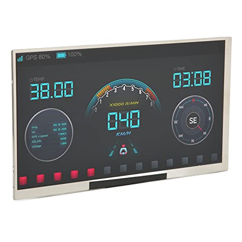KUIDAMOS Portable Monitor, IPS Thin Screen Multifunctional 1024x600 7 inch Backlight Control 40pin Interface for Smart Home for PCs