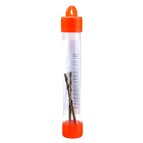 MAXTOOL No.43 2pcs Identical Jobber Length Drills 0.089" HSS M35 Cobalt Twist Drill Bits Wire Gauge Gage Numbered Straight Shank Drills; JBN35G10R43P2