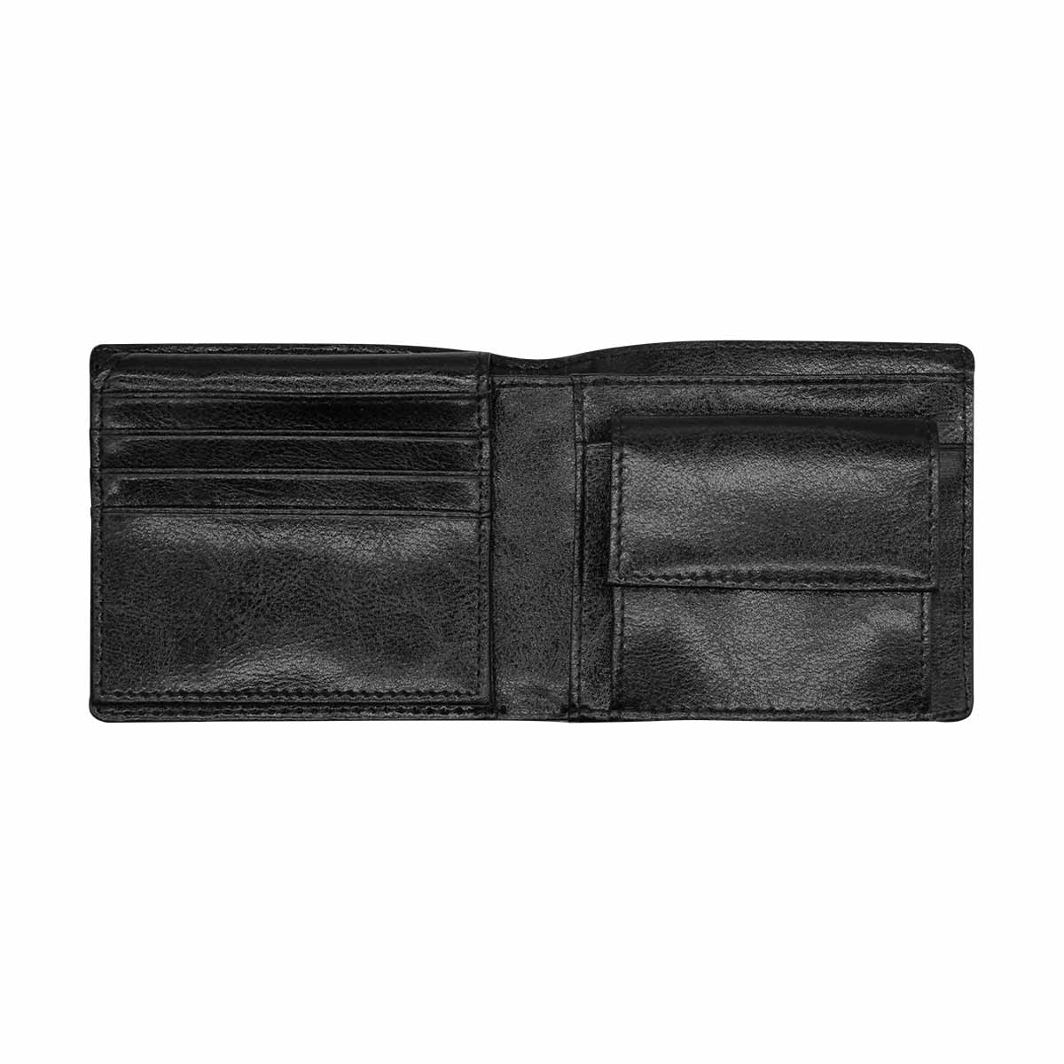 InterestPrint Mushrooms and Human Skulls Portable Leather Bifold Wallet, Slim Little Card Holder