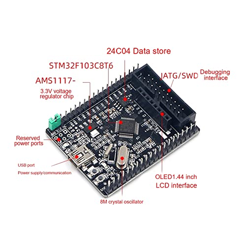 MACIMO STM32F103C8T6 Development Board PCB STM32 Small System Core Board Microcontroller Learning Evaluation Board