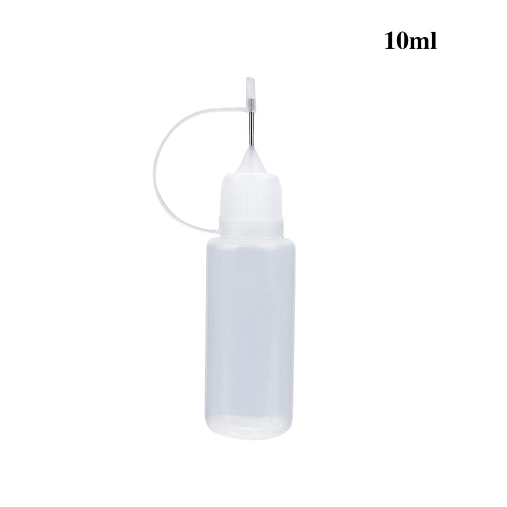 Needle Tip Glue Bottle Empty Dropper Plastic Bottles, Transparent Plastic Needle Tip, Empty Dropper Plastic Bottles Needle Tip(10ml)