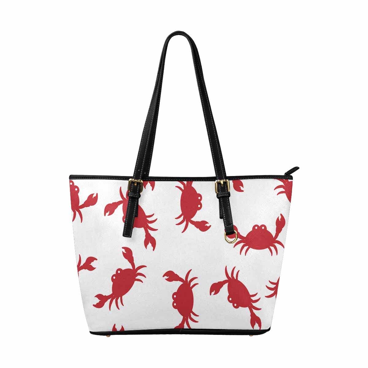 InterestPrint Red Crab Top Handle HandBags Shoulder Bags Tote Bags Purse