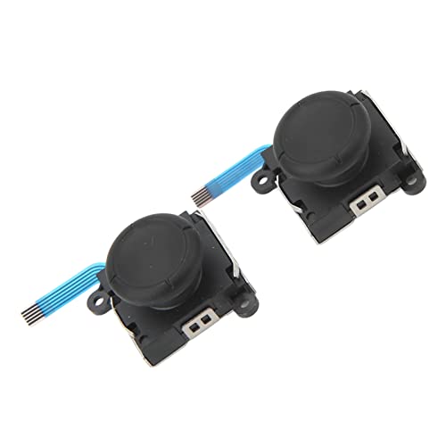 Kadimendium Game Joystick, Easy to Install Standard Size 2Pcs Joystick Accurate Controlling for Replacement